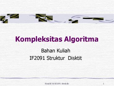 Kompleksitas Algoritma presentation | free to view