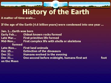 History of the Earth presentation | free to download