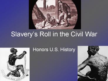 PPT – Slavery PowerPoint presentation | free to view - id: 752851-ZDkzN