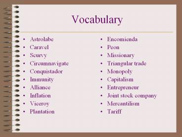 PPT – Vocabulary PowerPoint presentation | free to download - id ...