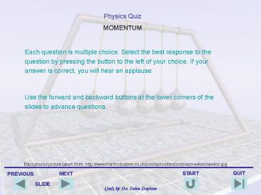 Physics Quiz presentation | free to download