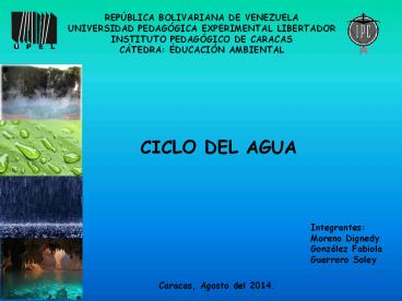 Ciclo del Agua presentation | free to download