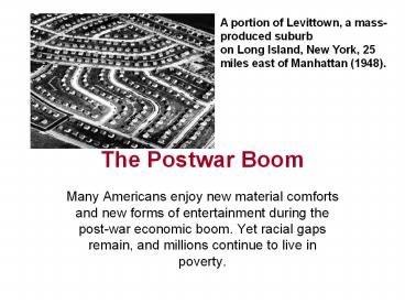 PPT – The Postwar Boom PowerPoint presentation | free to view - id ...