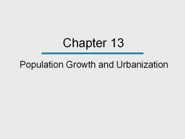 Population Growth and Urbanization presentation | free to download