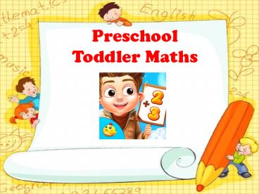 Preschool Toddler Maths - Educational Games for Kids presentation ...