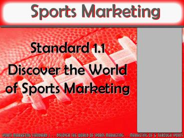 Sports Marketing presentation | free to view