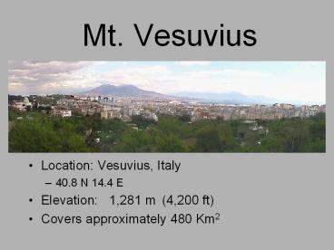 Mt. Vesuvius presentation | free to view