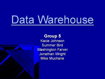 PPT – Data Warehouse PowerPoint presentation | free to download - id ...