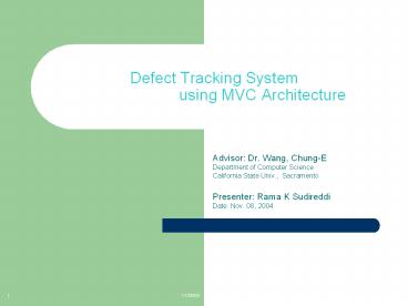 PPT – Defect Tracking System using MVC Architecture PowerPoint ...