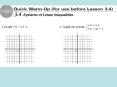 PPT – 3'3: Graphing and Solving Systems of Linear Inequalities ...