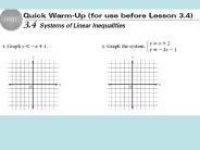 PPT – 3'3: Graphing and Solving Systems of Linear Inequalities ...