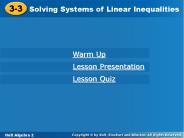 PPT – 3'3: Graphing and Solving Systems of Linear Inequalities ...