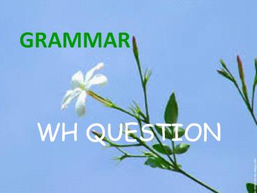 PPT – GRAMMAR PowerPoint presentation | free to download - id: 766551-YmIyZ