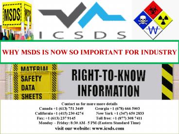Why msds is now so important for industry presentation | free to download