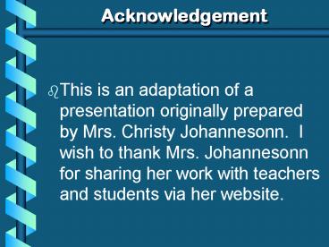 PPT – Acknowledgement PowerPoint presentation | free to download - id ...