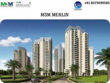 M3M Merlin Sector 67 Gurgaon presentation | free to download