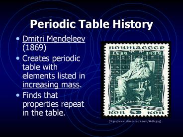 PPT – Periodic Table History PowerPoint presentation | free to view ...