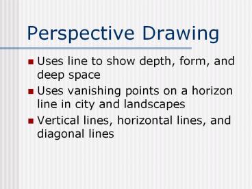 PPT – Perspective Drawing PowerPoint presentation | free to view - id ...
