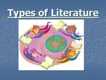 Ppt The Four Main Genres Of Literature Powerpoint Literature | PPT