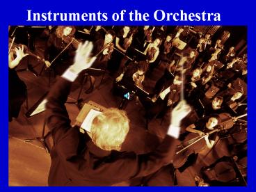 Instruments of the Orchestra presentation | free to download