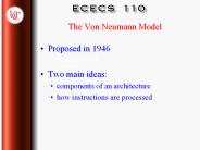 PPT – The Von Neumann Architecture PowerPoint presentation | free to ...