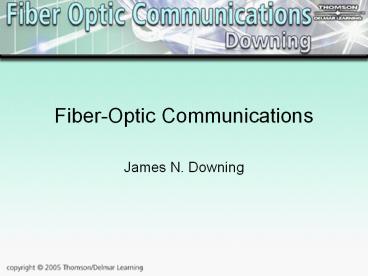 PPT – Fiber-Optic Communications PowerPoint presentation | free to ...