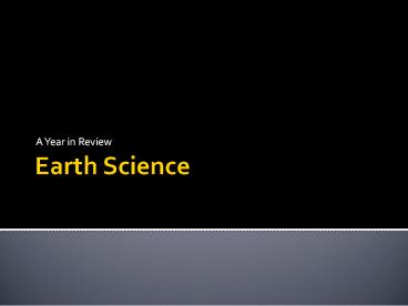 Earth Science presentation | free to download