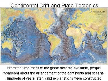 Continental Drift and Plate Tectonics presentation | free to download
