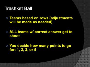 Trashket Ball presentation | free to download