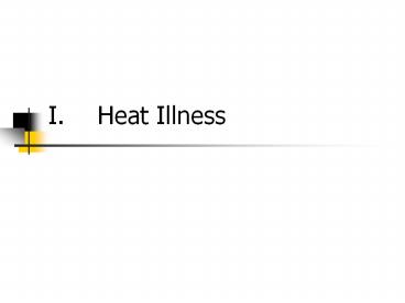 Heat Illness presentation | free to download