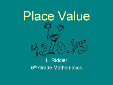 Place Value presentation | free to view