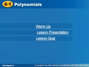 PPT – Polynomials PowerPoint presentation | free to download - id ...