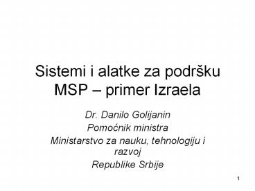 PPT – Sistemi i alatke za podr PowerPoint presentation | free to ...