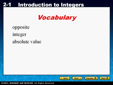 PPT – Vocabulary PowerPoint presentation | free to download - id ...