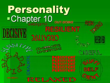 PPT – Personality PowerPoint presentation | free to download - id ...
