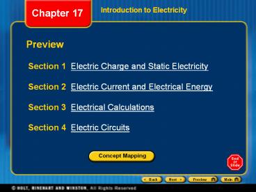 Introduction to Electricity presentation | free to view