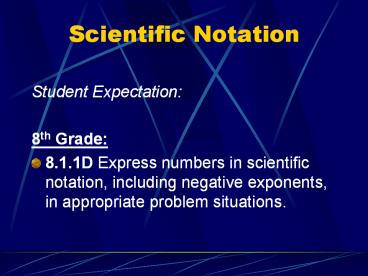 Scientific Notation presentation | free to download