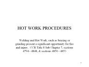 PPT – Hot Work Training PowerPoint presentation | free to view - id ...