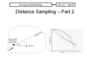 PPT – Distance Sampling PowerPoint presentation | free to view - id ...