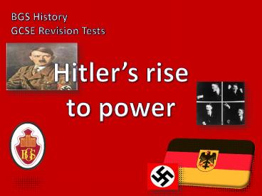 PPT – HITLER PowerPoint presentation | free to download - id: 77290b-YzZjN