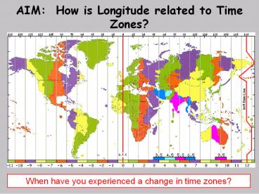 AIM: How is Longitude related to Time Zones? presentation | free to view
