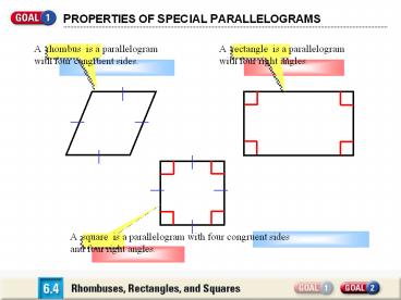 PPT – A rectangle is a parallelogram PowerPoint presentation | free to ...