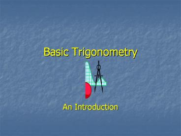 Basic Trigonometry presentation | free to download