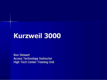 Kurzweil 3000 presentation | free to download