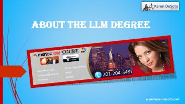 PPT – About the LLM Degree PowerPoint presentation | free to download ...