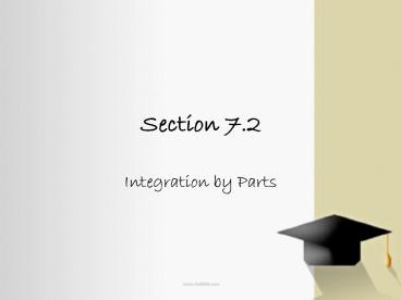 PPT – Integration by Parts PowerPoint presentation | free to view - id ...