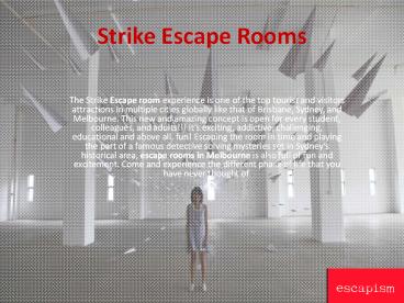 PPT – Strike Escape Rooms PowerPoint presentation | free to download ...