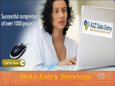 Data Entry Services (1) presentation | free to download