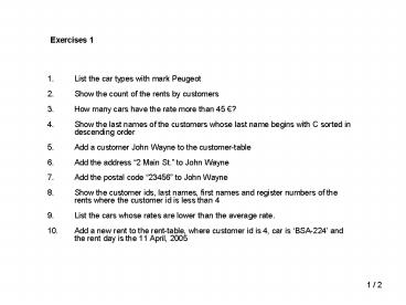 List the car types with mark Peugeot presentation | free to download