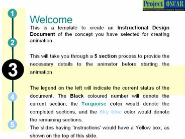 PPT – This is a template to create an Instructional Design Document of ...